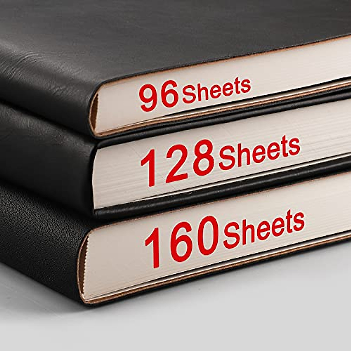 AHGXG Lined Journal Notebook - 320 Numbered Pages Large B5 Thick Journal for Women, 100gsm Thick College Ruled Paper, Faux Leather Softcover, for Work School, 7.6'' X 10''-Pink