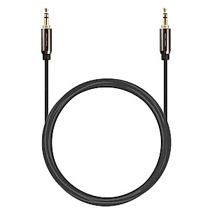 FosPower Audio Cable (25 FT), Stereo Audio 3.5mm Auxiliary Short Cord Male to Male Aux Cable for Car, Apple iPhone, iPod, iPad, Samsung Galaxy, HTC, LG, Google Pixel, Tablet & More