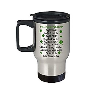 An Irish Blessing Travel Mug - Gift For Irish - Irish Mug - St Patrick's Day Mug