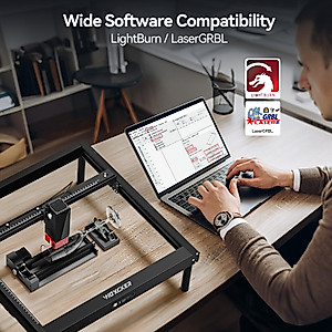 Woxcker ARot5 Rotary Roller, Y-axis Rotary Roller 360° Rotation Perfect for Engraving Cylindrical Objects, Cups, Bottles, Pens, Adjustable 6-100mm, Compatible with Most Cutter and Engraver Machine