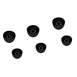MOTONG for Samsung Galaxy Buds 2 Silicone Eartips Accessories, Silicone Protective Earphone Ear Tips Case Cover for Samsung Galaxy Buds 2 SM-R177 (Silicone Black)