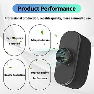 KLWZH 11013-0752 Air Filter 49065-7007 Oil Filter for Kawasaki FR651V FR730V FS481V FS541V FS600V FS730V 4-Cycle Engine Lawn Mower Tractor 11013-7047 Air Filter Replacement