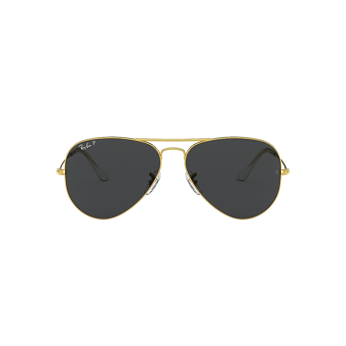 Ray-Ban RB3025 Classic Aviator Sunglasses, Legend Gold/Polarized Black, 62 mm