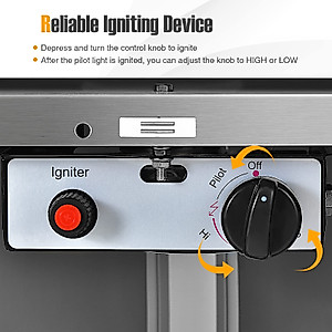 Tangkula Patio Propane Heater, 42,000 BTU Pyramid Outdoor Heater with Tip-Over and Flameout Protection, 92" Tall Quartz Glass Tube Portable Propane Heater with Wheels