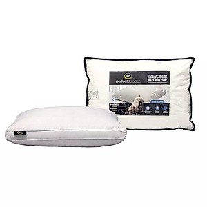 Serta 500 Fill Power Hotel Collection Gusseted 300 Thread Bed Side Sleeper-Made in USA Pillow, 1 Count (Pack of 1), White