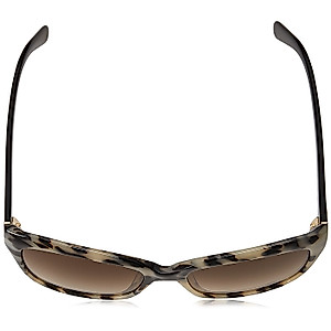 Kate Spade New York Women's Johanna Rectangular Sunglasses, Havana Black, 27 mm