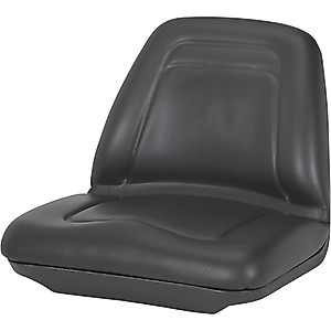 A & I Deluxe Midback Utility Lawn Mower Seat - Black, Model Number TM555BL
