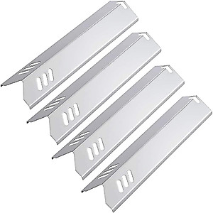 Replacement Grease Tray (24-27 inches width) and Heat Plate Set of 4 for Dyna-Glo BBQ Grill Models DGB494SPB, DGB495SDP, DGP495SDP-D, DGF493BNP, DGB495, DGB515, DGB610, DGF493, DGF510, DGF600