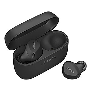 Jabra Elite 4 Active in-Ear Bluetooth Earbuds – True Wireless Earbuds with Secure Active Fit, 4 Built-in Microphones, Active Noise Cancellation and Adjustable HearThrough Technology – Black