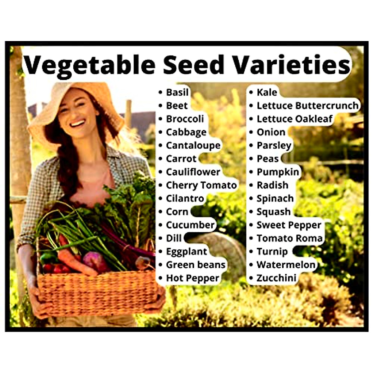 30 Vegetable & Fruit Seeds for Planting Your Outdoor & Indoor Home Seed Garden, Survival Gear Kit Includes 5900 Seeds, A Growing Guide & Mylar Package Gardening Heirloom Non-GMO Veggie Seed B&KM Farms