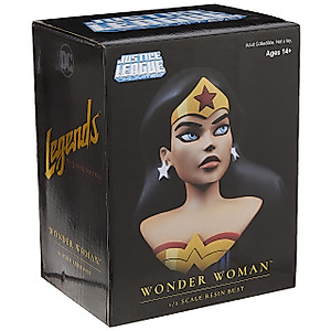 Diamond Select Toys Justice League Animated: Wonder Woman Legends in 3-Dimensions 1:2 Scale Bust, 10 inches