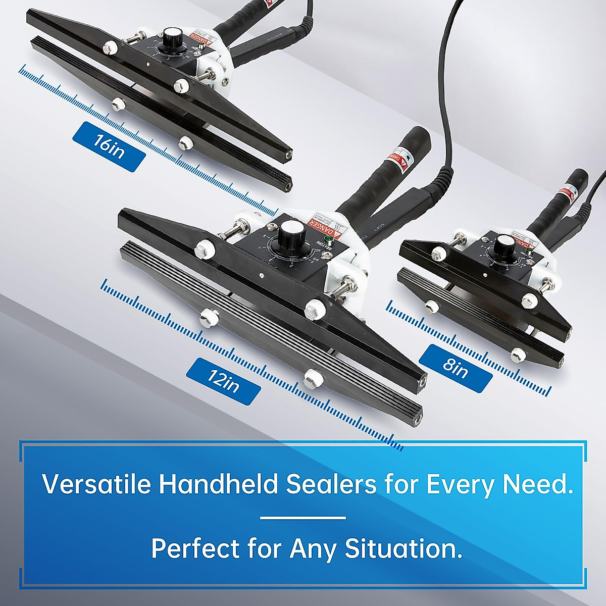 Portable Hand Held Heat Sealer Machine-R-PACK FKR-300, 12 Inches, For Foil Bag, Kraft Bag, Mylar Bag