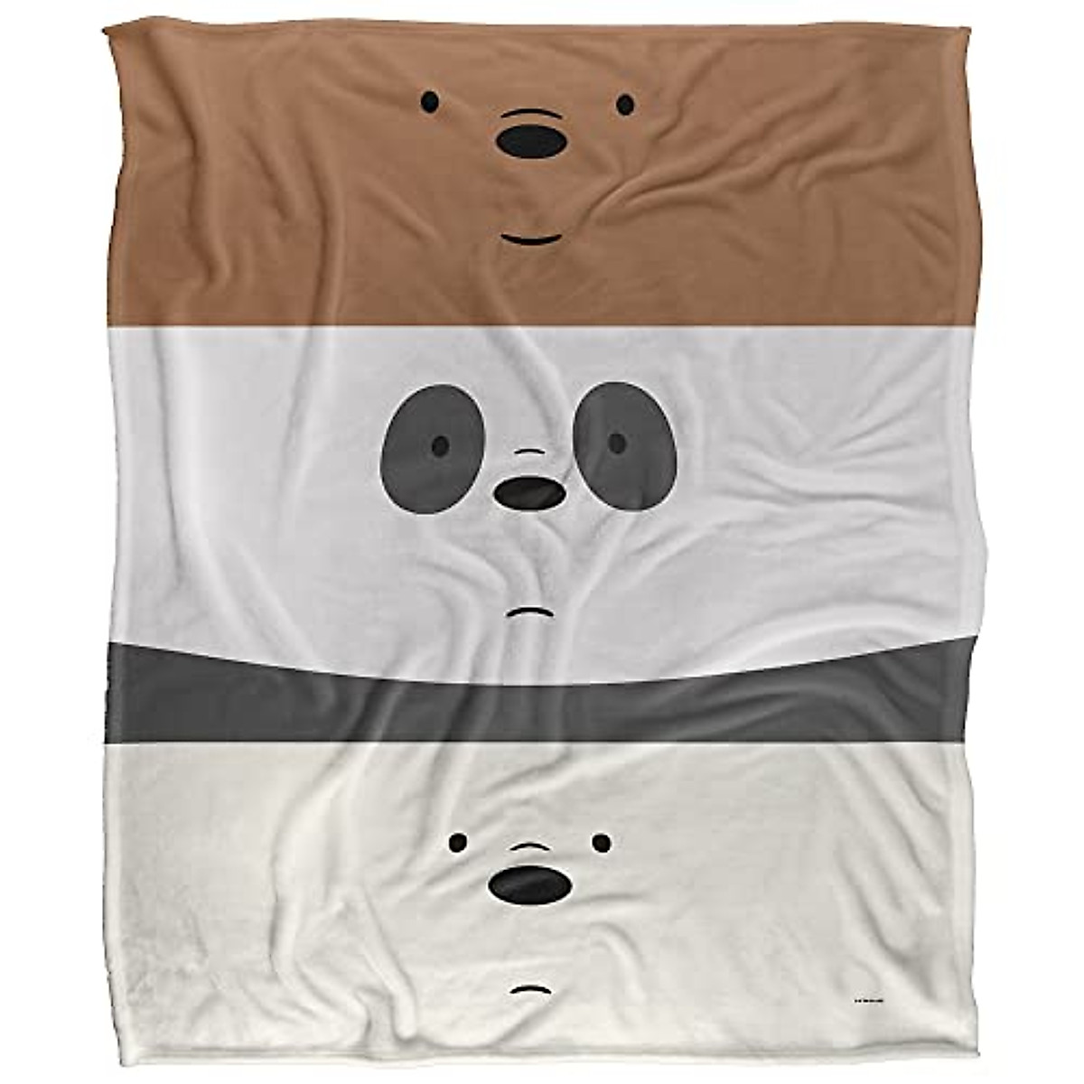 We Bare Bears Stack Officially Licensed Silky Touch Super Soft Throw Blanket 50" x 60"