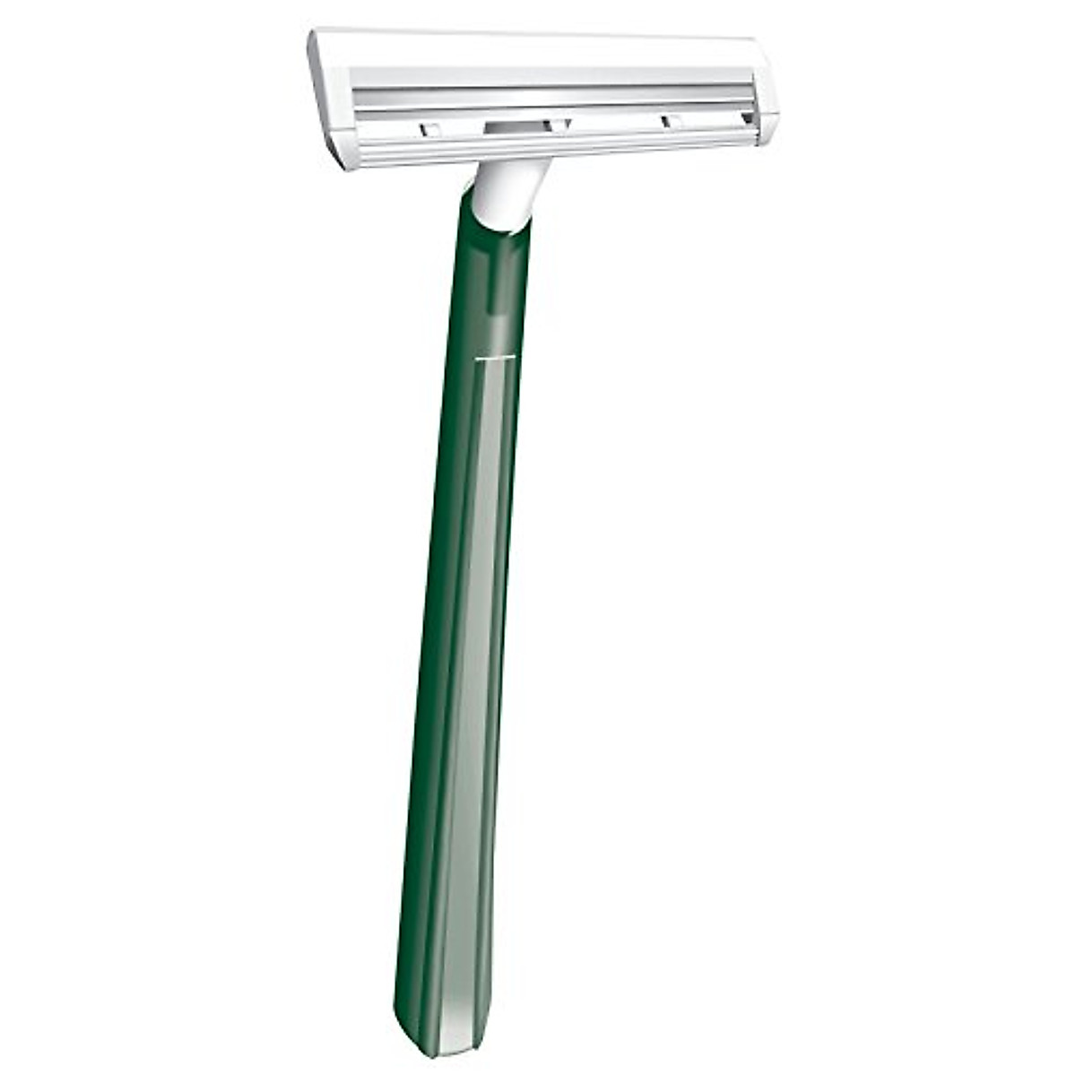 BIC Twin Select Disposable Razors; 2 Blades For a Smooth and Comfortable Shave; Sensitive Skin; Green Handle; 10 Piece Razor Set