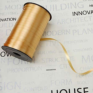 Elcoho 3 Roll Christmas Curling Crimped Ribbon Balloon Band Tie Red Green and Gold for Christmas Parties,Gift Wrapping, Festival, Florist,Crafts, 5 mm, 600 Yard (Red, Green and Gold)