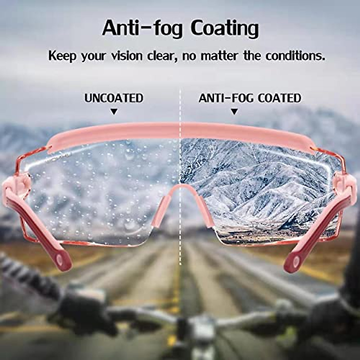UKNOW Safety Goggles Over Glasses, Safety Glasses Anti Fog Wraparound Eye Protection, Protective Eyewear ANSI Z87.1