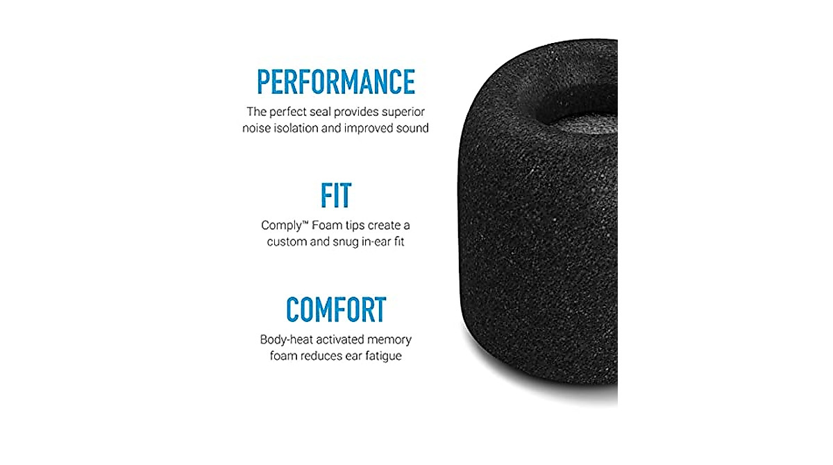 Comply Foam 200 Series Ear Tips for Ultimate Comfort & Secure Fit