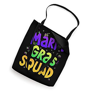 Mardi Gras Squad Carnival Party Tee Funny Retro Mardi Gras Tote Bag
