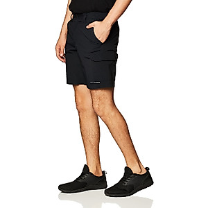 Columbia Men's PFG Blood and Guts III Short, Stain Repellant, Sun Protection, Black, 40