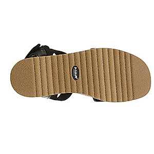 Dr. Scholl's Shoes Women's Island Life Flat Sandal, Black, 7