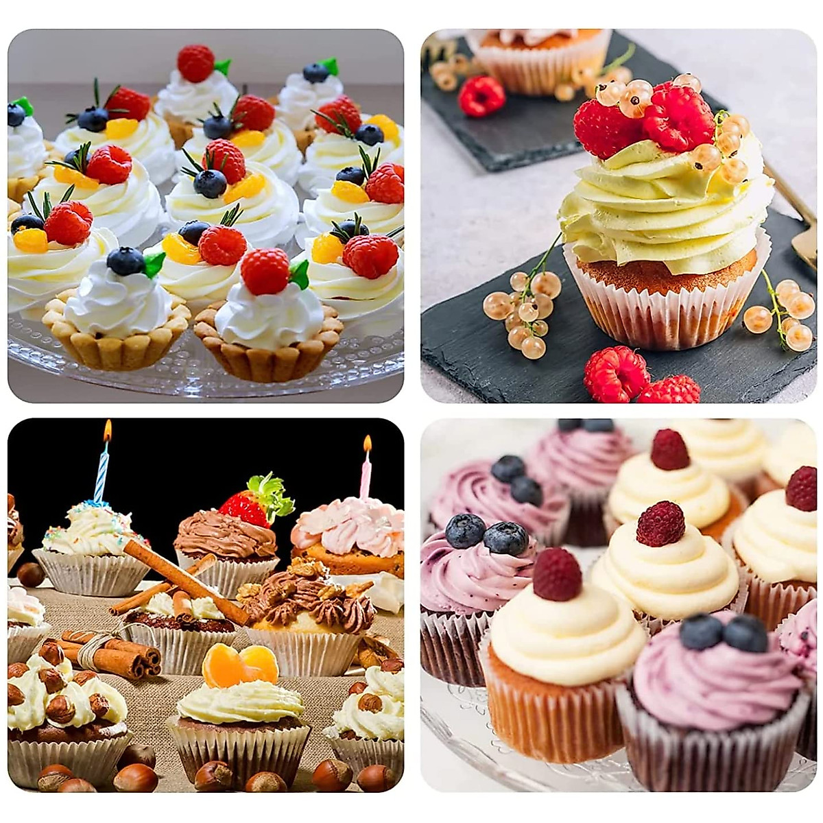 Tingjia Piping Bags and Tips Set, Cupcake Piping Tips Cake Decorating Kit with 12 Cake Frosting Icing Tips, 11 Pastry Bags, 3 Cake Scrapers, 1 Reusable Couplers for Baking