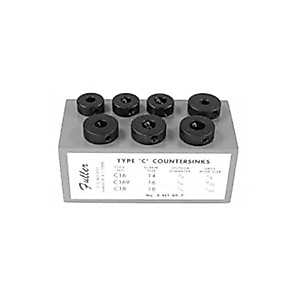 W.L. Fuller 10390006 No. 6 Countersink / Taper Drill Bit Set for #5 to #9 Screws