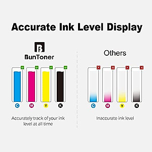 BUNTONER 962XL Ink Cartridges Combo Pack Remanufacturered for HP 962XL 962 XL Ink for OfficeJet Pro 9010 9015 9018 9025 9020 9012 9026 9027 9028 9029 Printer (Black Cyan Magenta Yellow, 4P)