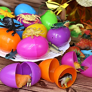 GiftExpress Ocean Sea Creatures/Animals Toy Figures, 36 Pcs Mini Assorted Under The Sea Life Realistic Figures, Educational Toy, Easter Egg Filler, Cupcake Topper, Aquarium Decorations