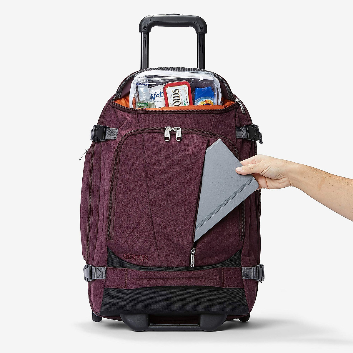 ebags Mother Lode Rolling Travel Backpack (Brushed Indigo)