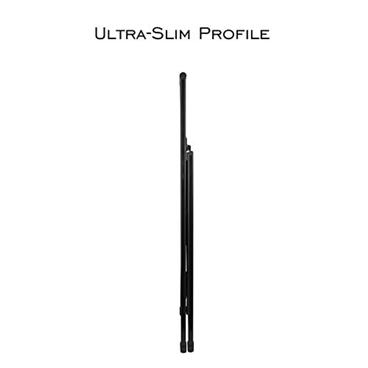 Step Ladder 3 Step Folding, Decorative - Beautiful Bamboo & Black Aluminum, Ultra Slim Profile, Anti Slip Steps, Sturdy-Portable for Home, Office, Kitchen, Photography Use,by SORFEY