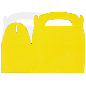 Yellow Gift Box, Party Favor Boxes (6.2 x 3.5 x 3.6 In, 24 Pack)