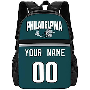 ANTKING Philadelphia Backpack Custom any Name and Number Gifts for Men Women