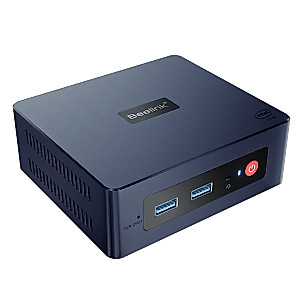 Beelink 11th Gen Processor N5095(2.0GHz to 2.9GHz), Mini S Mini PC with 8GB DDR4 + 128GB SSD, Mini Computer Supports 4K UHD Graphics/Dual HDMI / 2.4G + 5.0G WiFi5 / BT 4.0