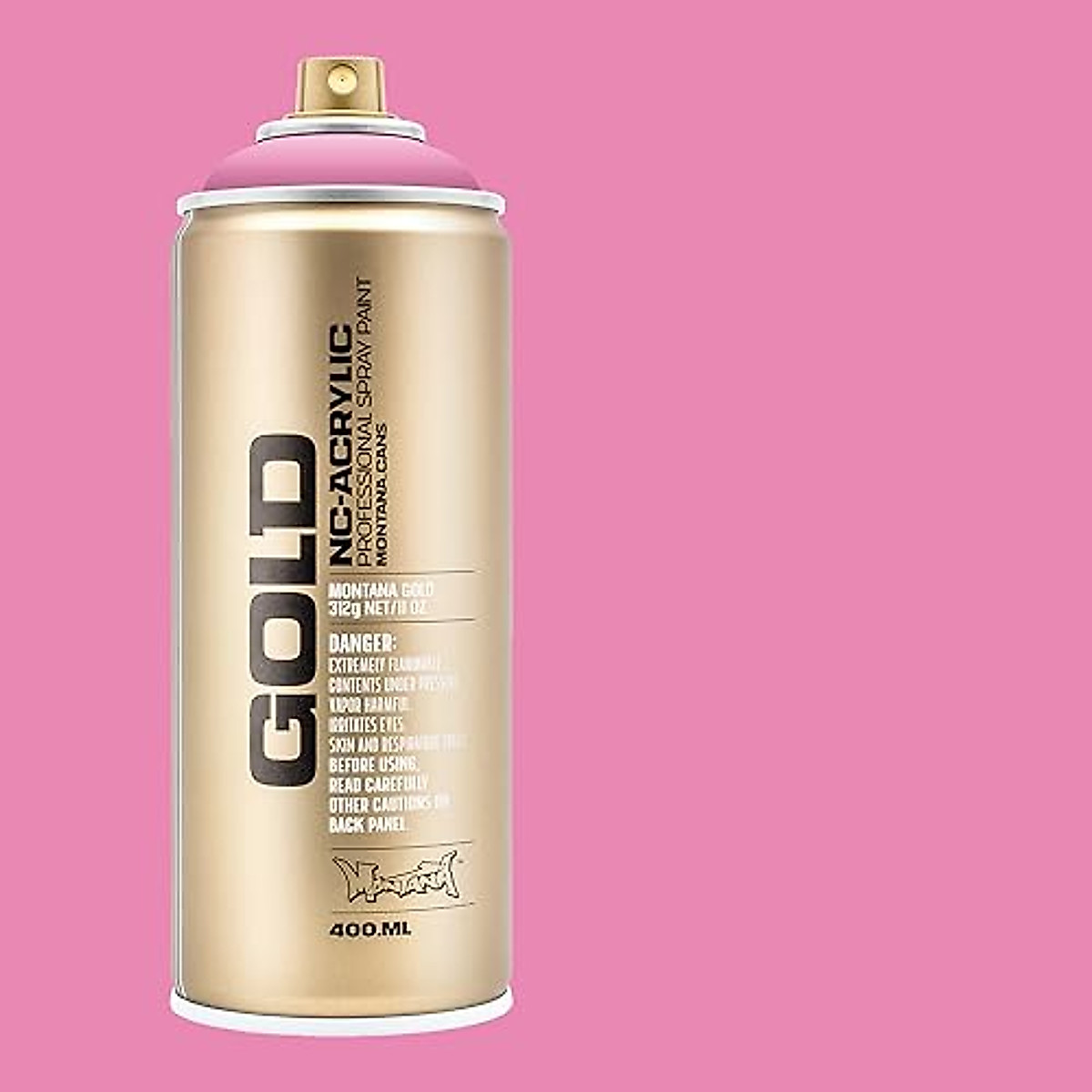 Montana Cans Montana GOLD 400 ml Color, Shock Pink Light Spray Paint,MXG-S4000, 13.5 Fl Oz (Pack of 1)