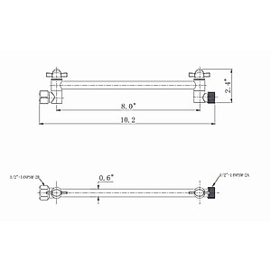 8 Inch Shower Head Extension Arm Matte Black.Solid Brass Adjustable Shower Arm Extension. Lower Or Raise Any Rain Or Handheld Showerhead To Your Height & Angle – Universal Connection