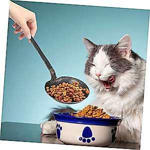 GANAZONO Forged Iron Spoon Mini Scoop Potting Scoop Garden Tractor Scoop Multitools Vegetable Planting Tools High Carbon Steel Spoon Cultivation Feeding Spoon Forging Dark Grey Bath Salt