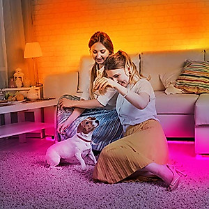 DAYBETTER Led Strip Lights Waterproof, 32.8ft(2 Rolls of 16.4ft) LED Tape Lights Color Changing 300 LEDs Light Strips Kit with 44 Keys Ir Remote Controller and 12v Power Supply for Indoor Outdoor Use