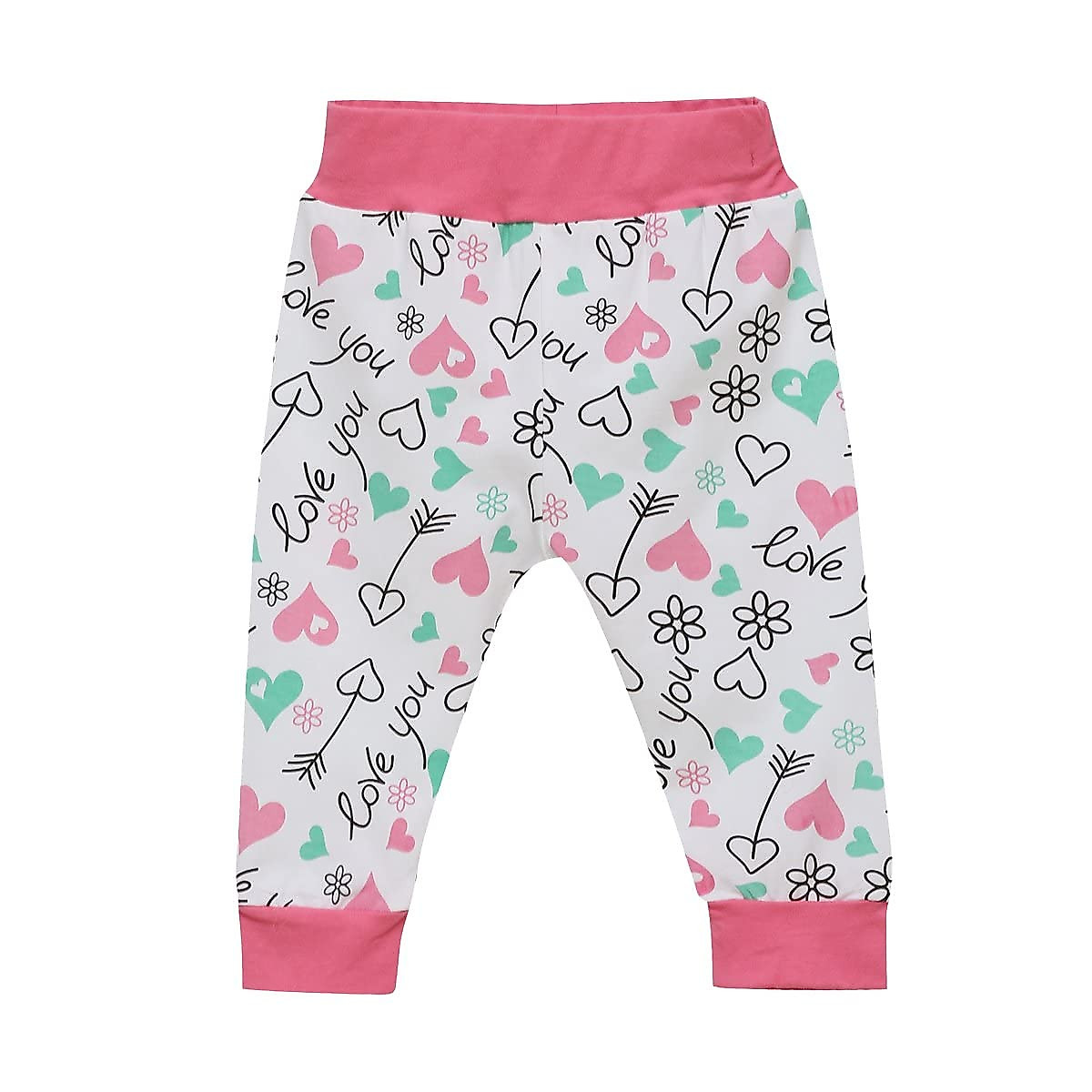 lorjoy Newborn Baby Girls My First Valentine's Day Outfit Set Long Sleeve Bodysuit (3-6 Months)