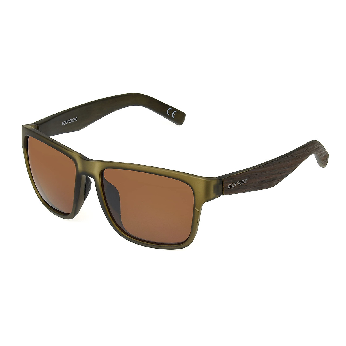Body Glove El Rollo Rectangle Sunglasses, Taupe, 53 mm