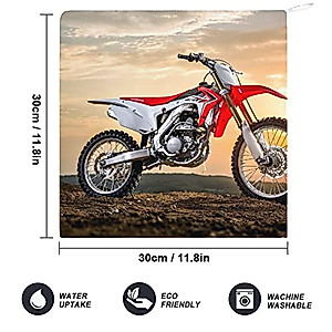 Lurnise Hand Towel Moto Sunset Hand Towels Dish Towel Lanyard Design for Bathroom Kitchen Sports