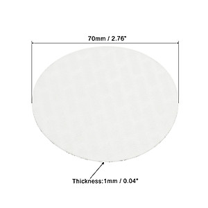 PATIKIL 70mm/2.76" Foam Lid Liner, 150 Pack PS Foam Resistant Tamper Pressure Sensitive Seal for Bottle Cap Liners Seals