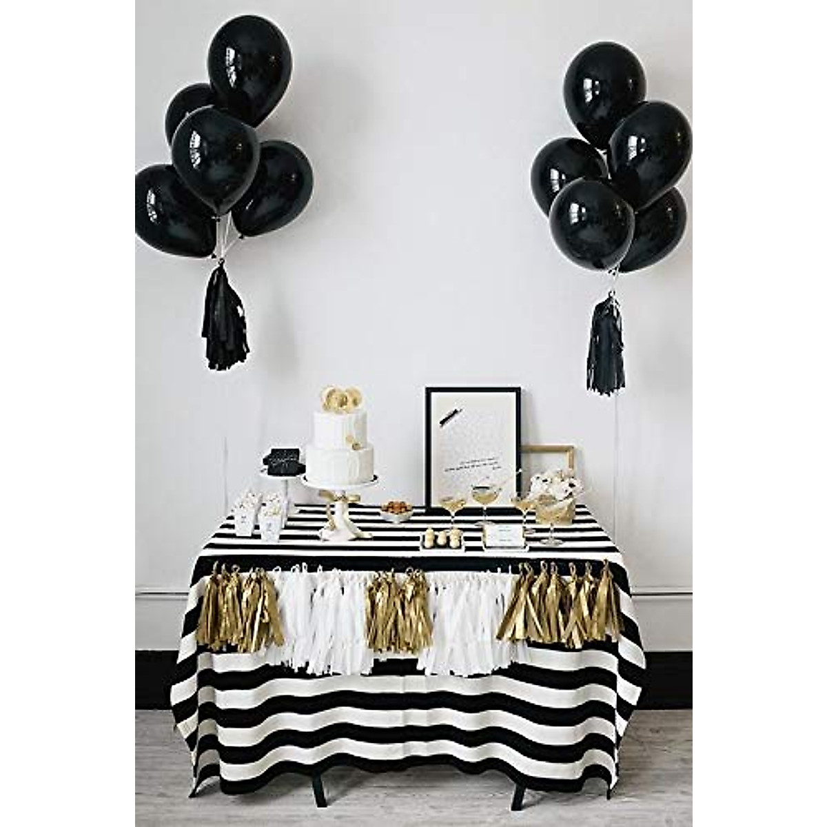 Black Balloons,100-Pack, 12-Inch, Latex Balloons (100)