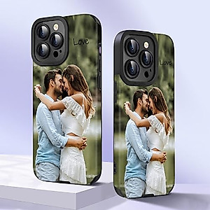 Personalized Custom Picture Phone Cases for iPhone 15 14 13 12 11 Pro Max X XR Xs Max 6 7 8 Plus se 2 2020 2022,Anti-Scratch Shock-Resistant Soft Protective TPU+Leather Phone case