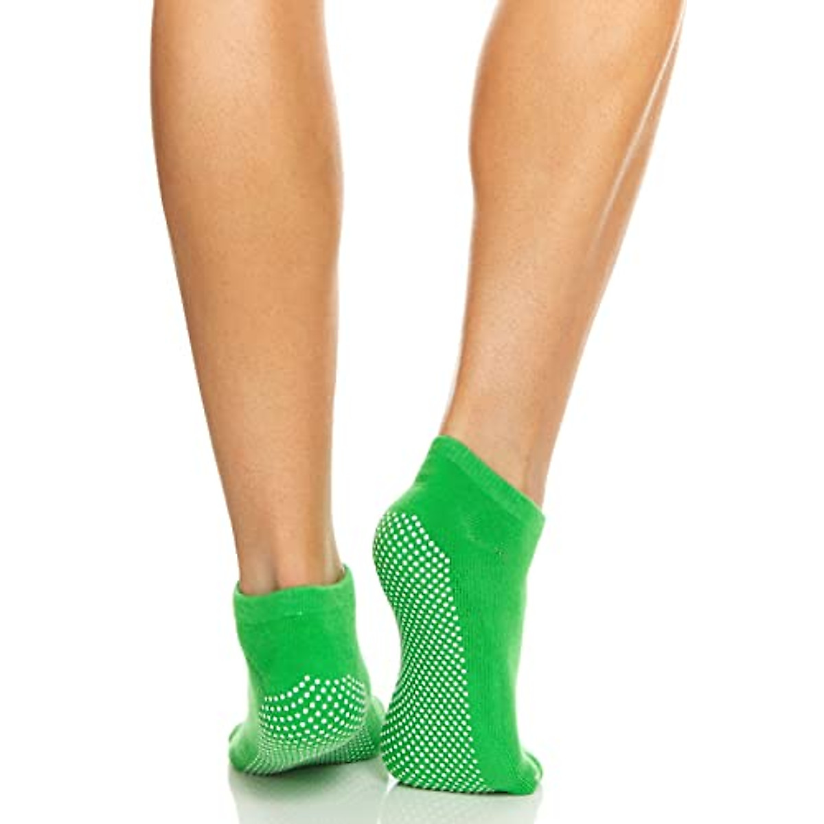 Yacht & Smith Women's Non Slip No-Skid Socks with Grips, 97% Cotton, For Hospital, Yoga, Pilates, Barre, Grippy Ankle Sock