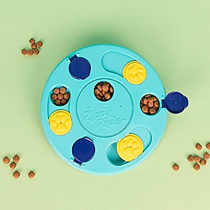 ZippyPaws - SmartyPaws - Puzzler Dog Toy - 3 in 1 Interactive Dog Toy Puzzle, Teaches Problem Solving Skills, Teal