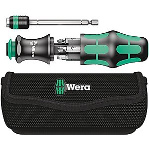 Wera Tool-Check Plus Bit Ratchet Set with Sockets + Kraftform Kompakt 25 Pouch Set