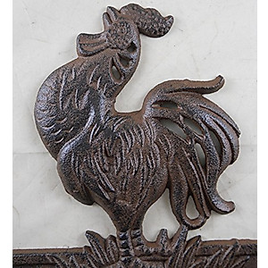 Cast Iron Crowing Rooster Key Rack