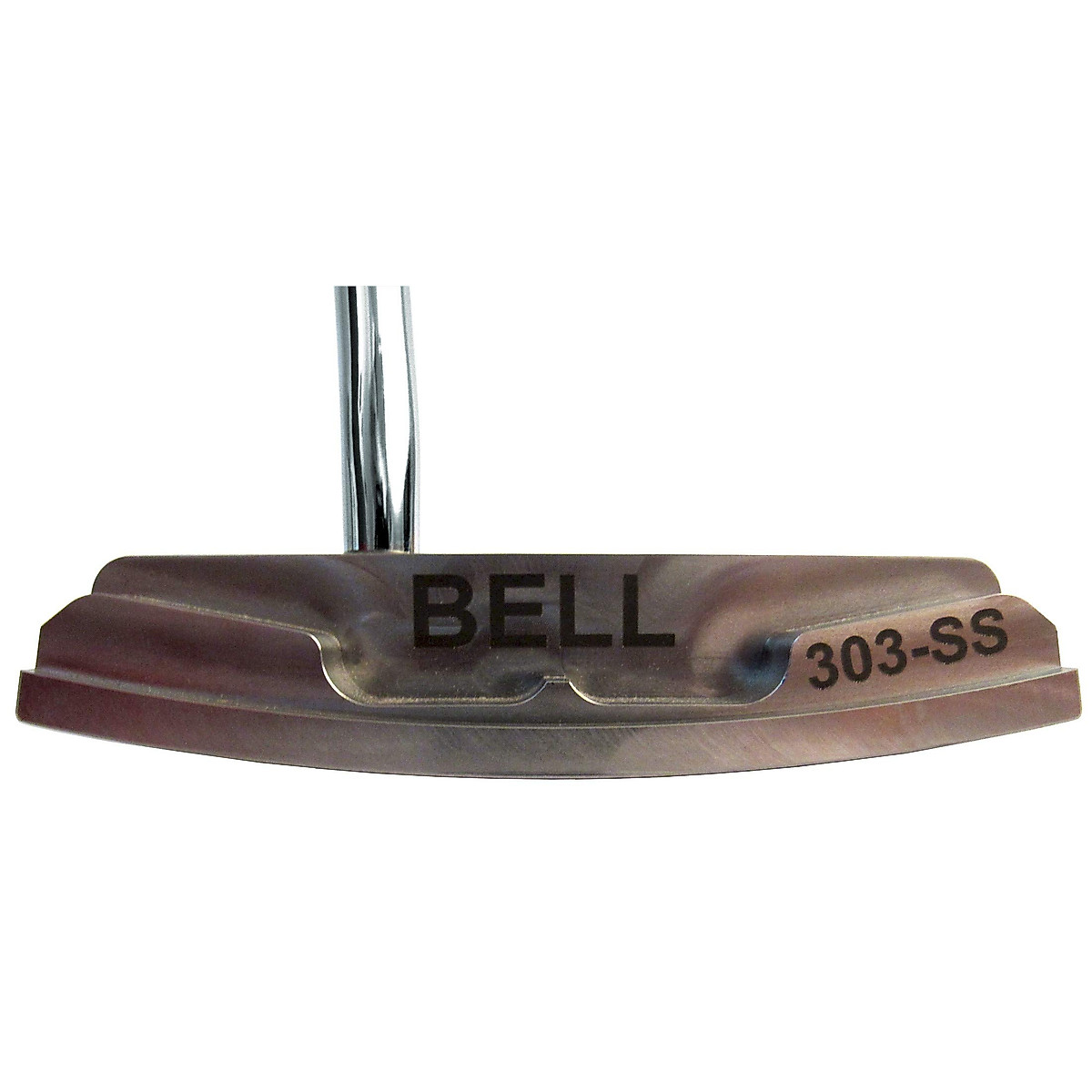 Bell Putters Half Offset Golf Putter 360g Polish Chrome Finish Right-Handed/RH with Winn Jumbo/Oversize Putter Grip and 34" Shaft