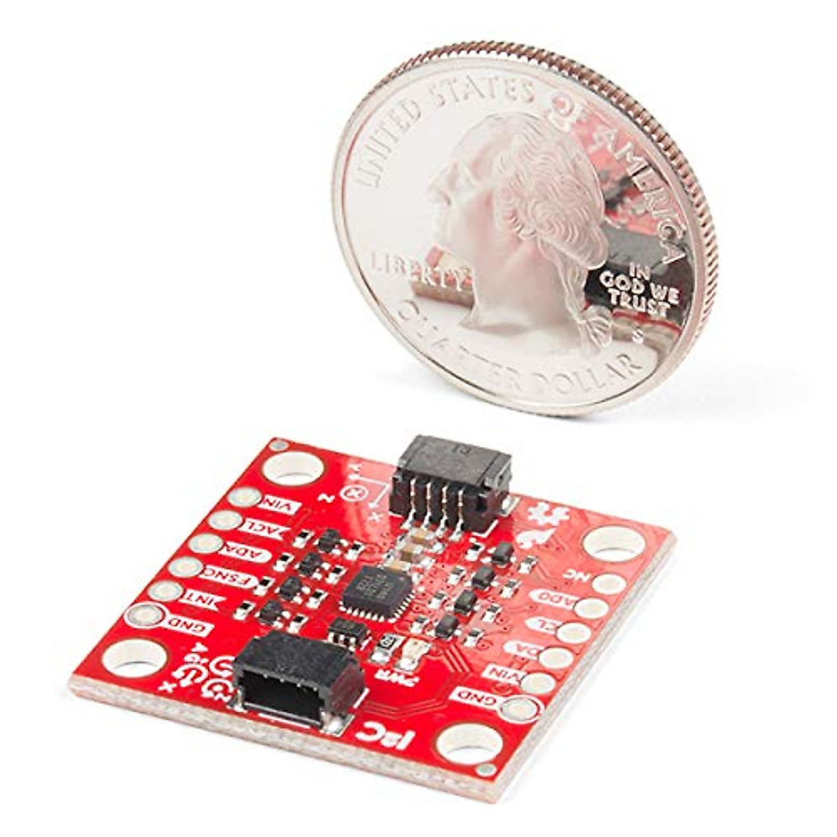 SparkFun 9DoF IMU Breakout-ICM-20948 Low Power I2C & SPI Enabled 9 axis Motion Tracking Includes Logic Shifter Qwiic Connection GPIO pins Digital Motion Processor Accelerometer Gyroscope Magnetometer