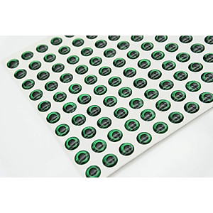 500pcs 4mm Green 3D Holographic Fishing Lure Eyes 3D Lure Eye 3D Soft Eye 3D Holographic Lure Eye Fly Tying, Jigs, Crafts